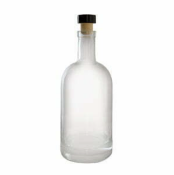 750ml Heavy Duty Round Glass Spirit Bottle - FNQ Homebrew